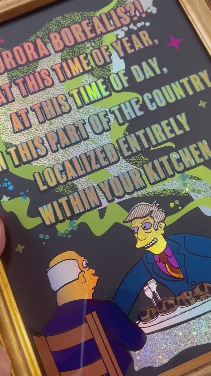Simpsons Aurora Borealis Skinner – Hotfoils